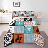 Aztec Comforter Set African Tribal Horse Printed Bedding Set,Farm ...