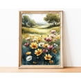 Country Wildflowers Rustic Floral Field Watercolor Countryside Flower ...