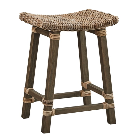 Country Woven Kubu Counter Stool, Brown - Walmart.com