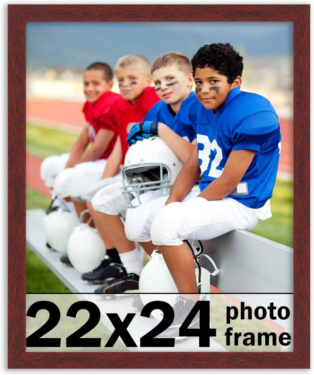 CountryArtHouse 22x24 Frame Brown Mahogany Solid Wood Picture Frame ...