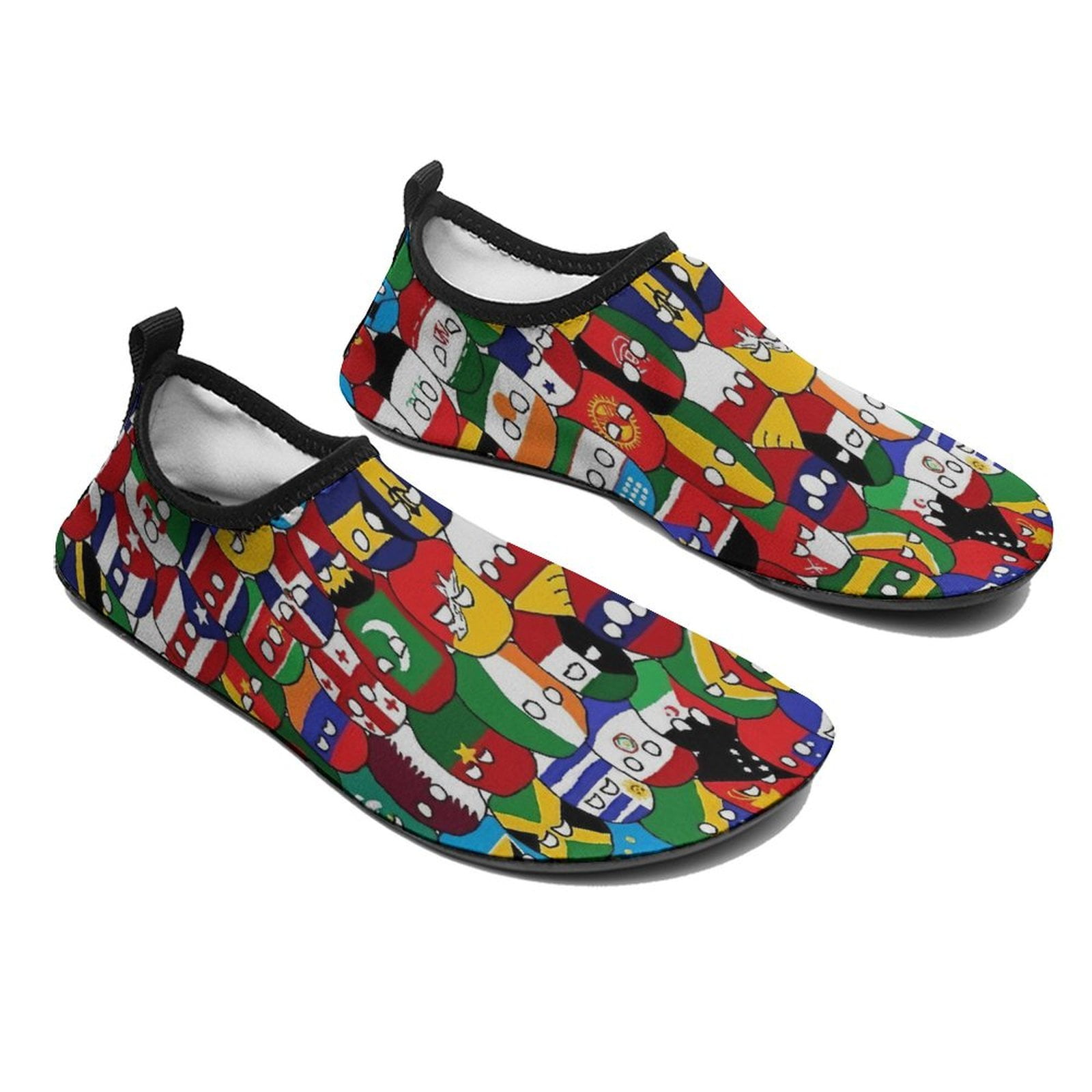 Countryball Water Shoes Beach Slip-on Shoes for Men Women Swim Pool ...