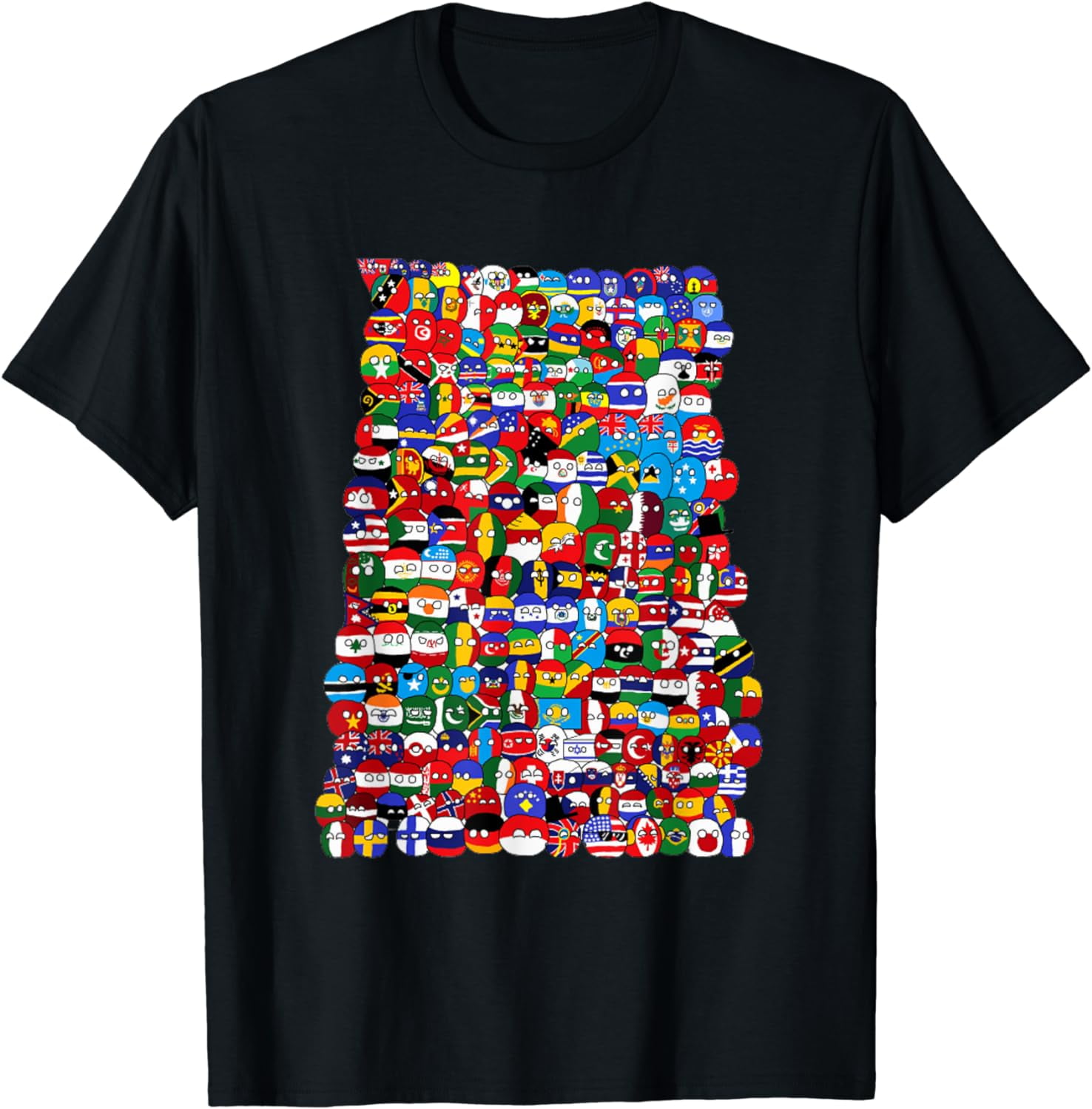 Countryballs world flags T-Shirt - Walmart.com