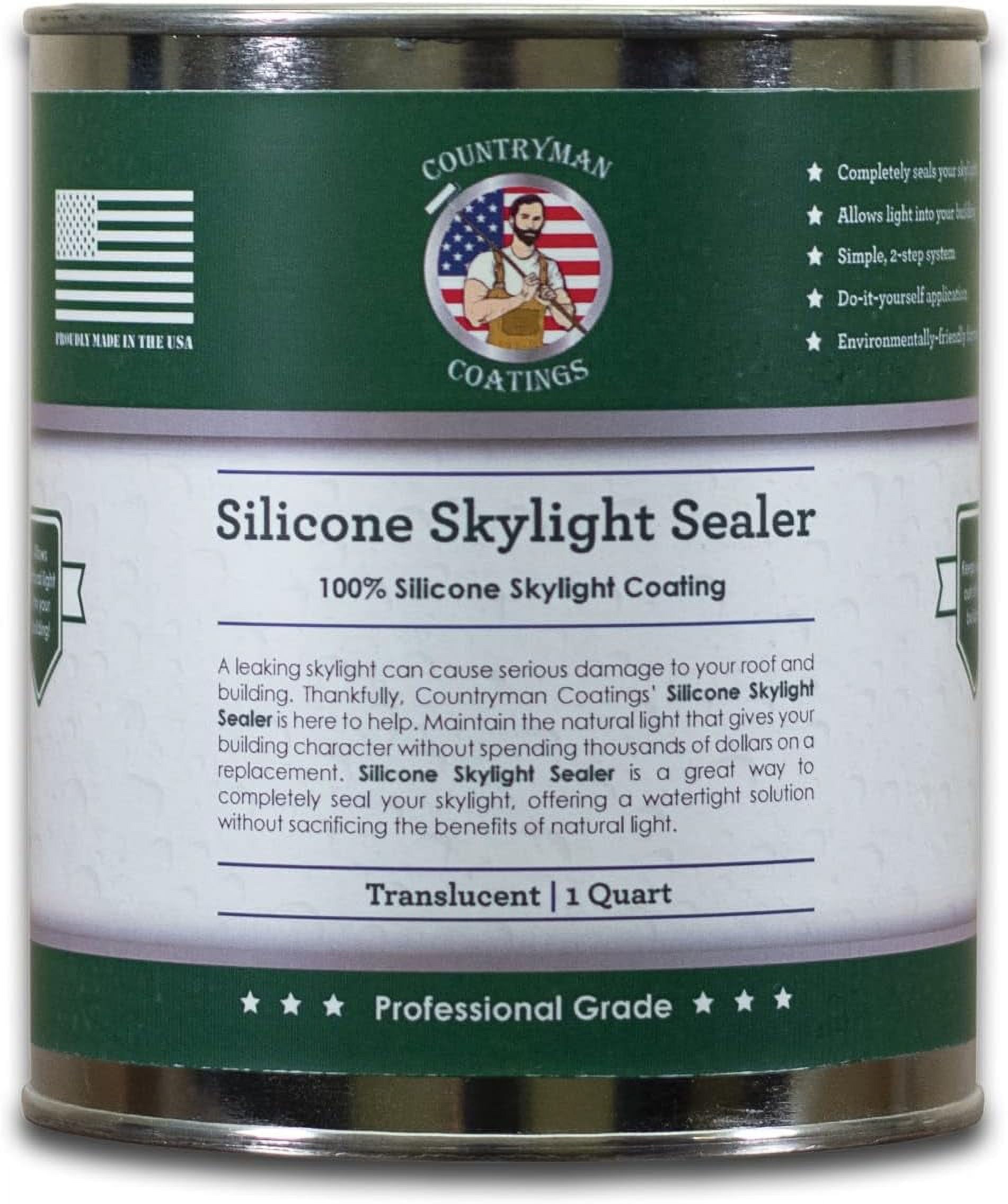 Countryman Coatings - 100% Silicone Skylight Coating (Translucent ...