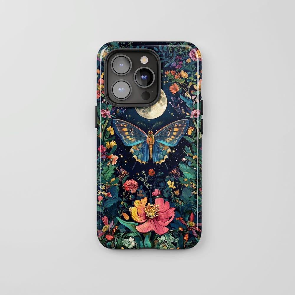 Countryside Garden Night Moth Phone Case for iPhone 11-17 Pro Max ...