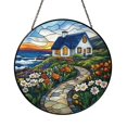 Countryside Homestead Acrylic Style Suncatcher – Rustic Farm Window ...