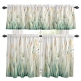 Countryside Plant Kitchen Curtains Set for Windows, Watercolor Rustic ...