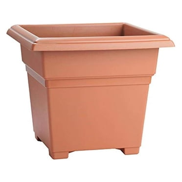 "Bloem Large Outdoor Plastic Square Pots: Veranda Deck Box Planter 14 ...