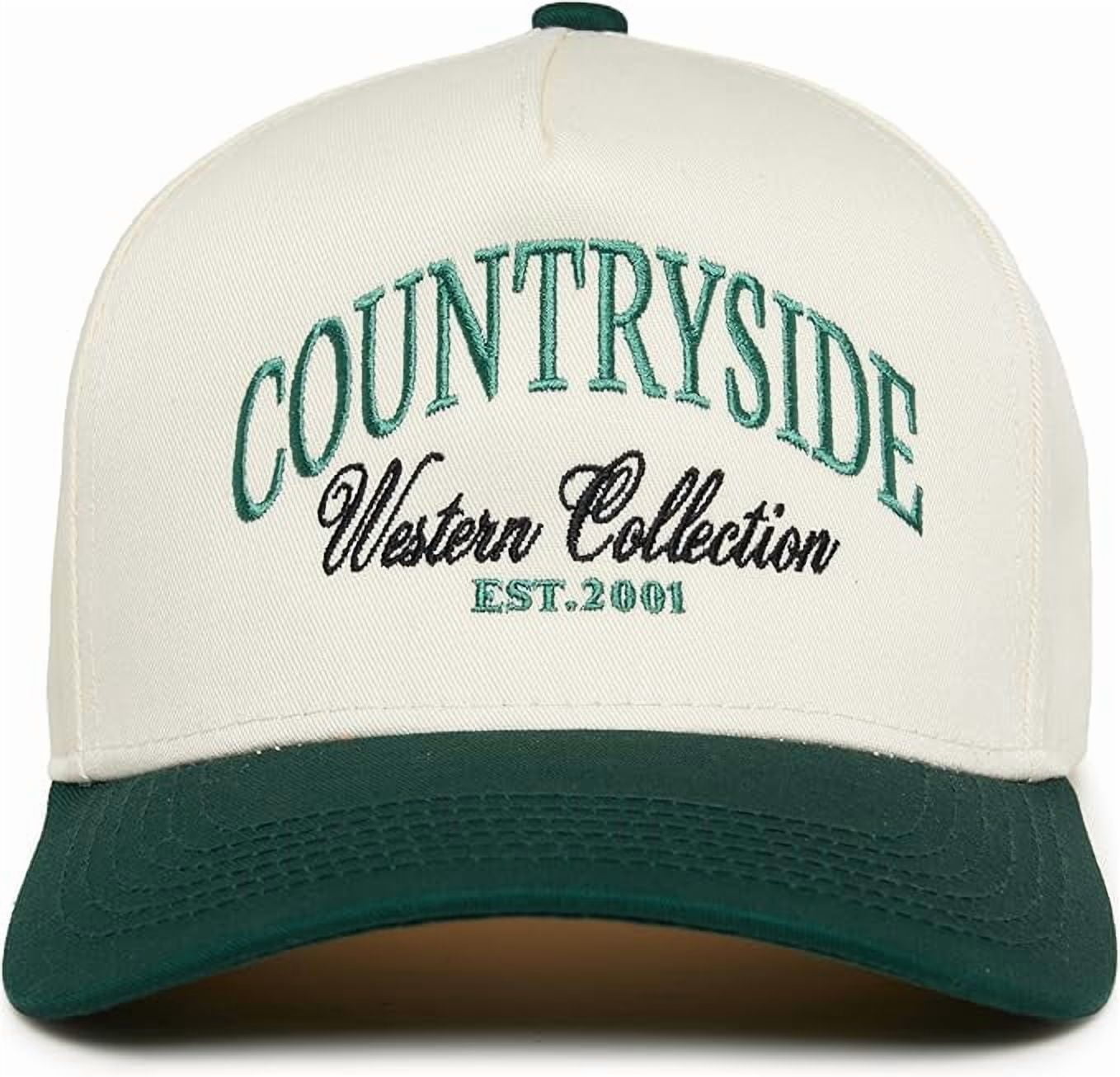 Countryside Western Collection Hat, Embroidered Trucker Cap, Vintage ...