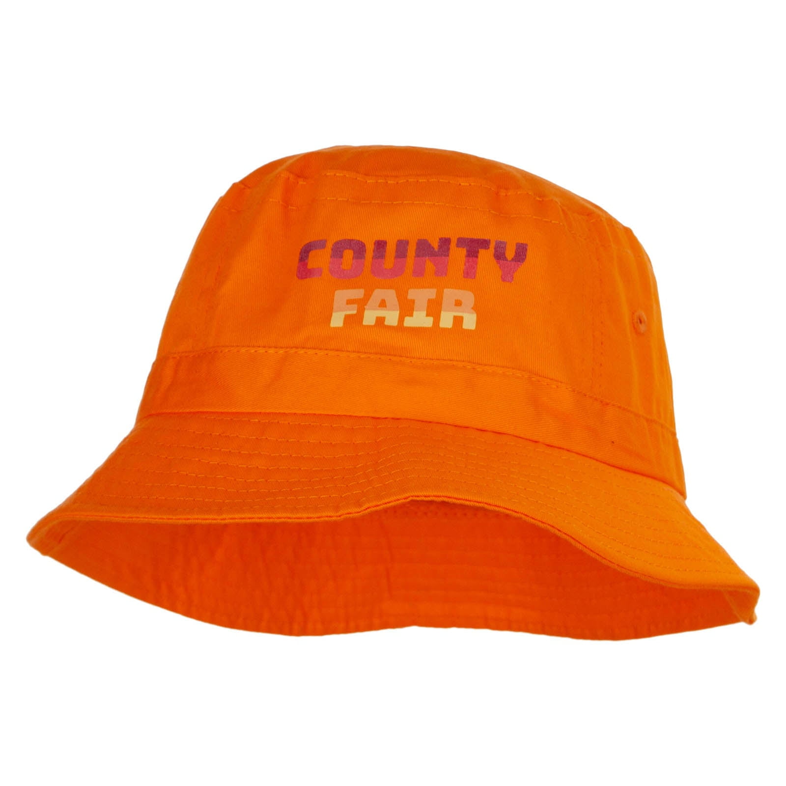 County Fair Heat Transfer Bucket Hat - Orange OSFM - Walmart.com