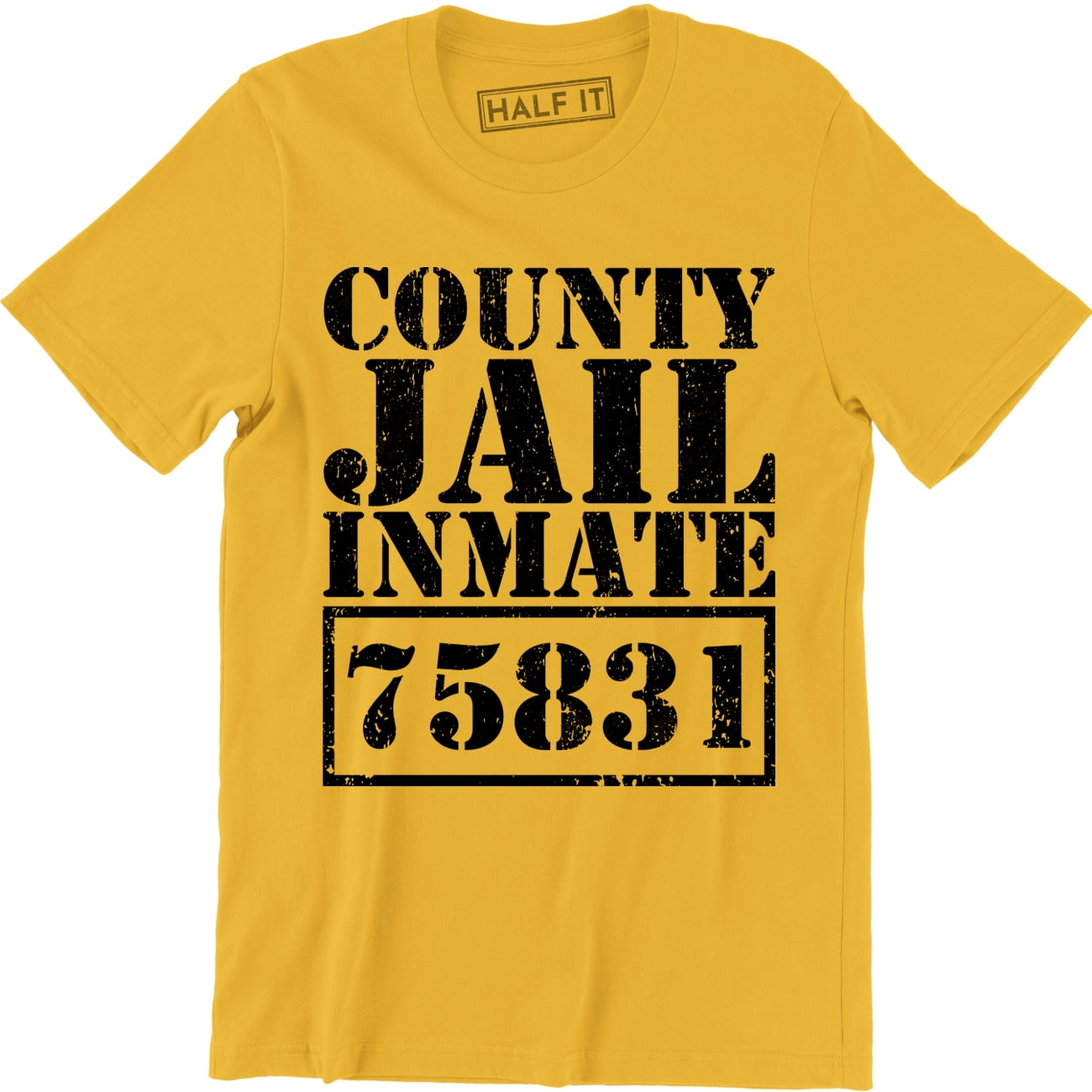 County Jail Inmate - Prison Funny Men's T-Shirt - Walmart.com