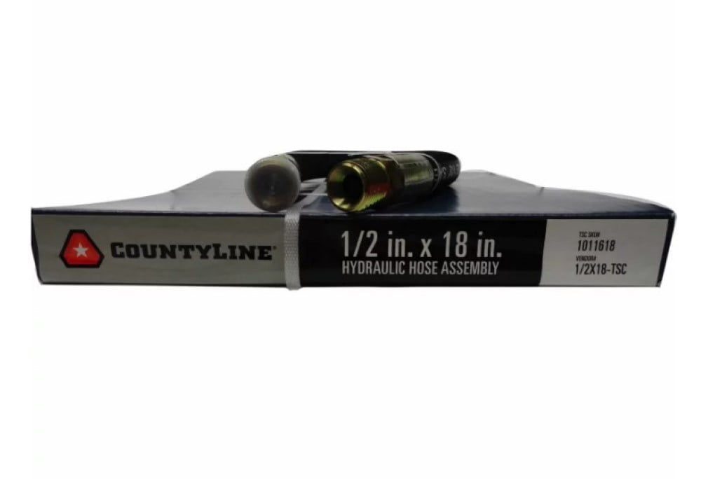 CountyLine 1/2X18-TSC Long Hydraulic Hose Assembly 1/2 in. x 18 in ...