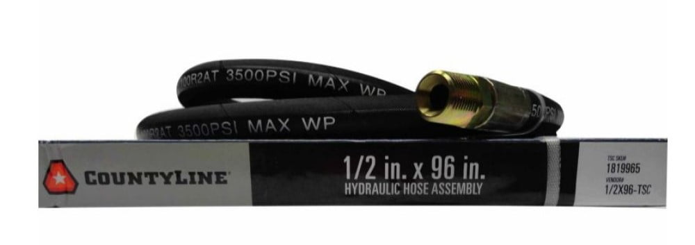 CountyLine 1/2X96-TSC 1/2 in. x 96 in. Hydraulic Hose, SAE 100R2AT ...