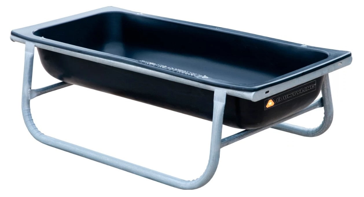 CountyLine 22121758TSC Portable Galvanized Bunk Livestock Feeder - 5 ft ...