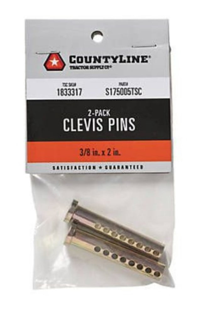 CountyLine 22KITA097 Adjustable Clevis Pins 3/8 inch, 2-Pack - Walmart.com