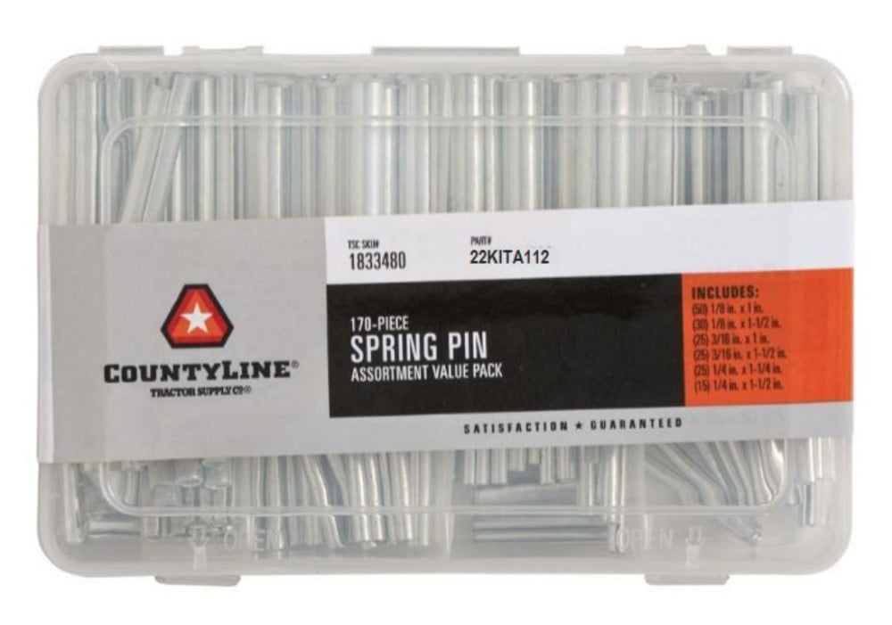 CountyLine 22KITA112 Spring Pin Assortment 170-Pack - Walmart.com