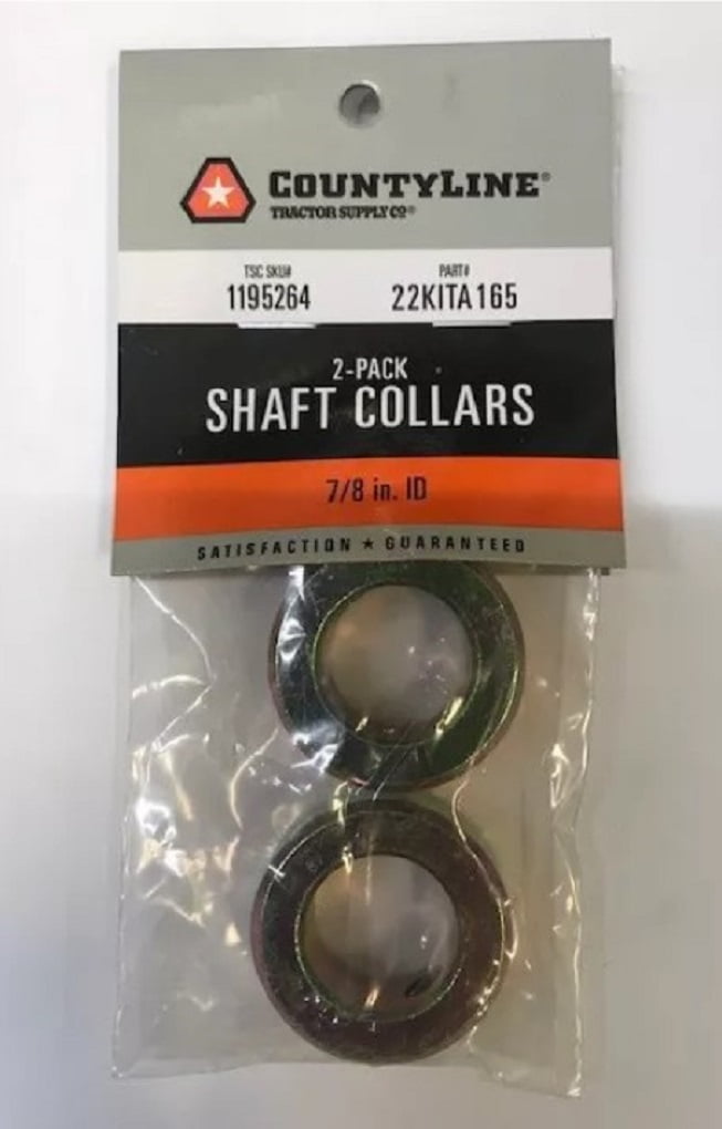 CountyLine 22KITA165 7/8 in. Shaft Collars, 2-Pack - Walmart.com