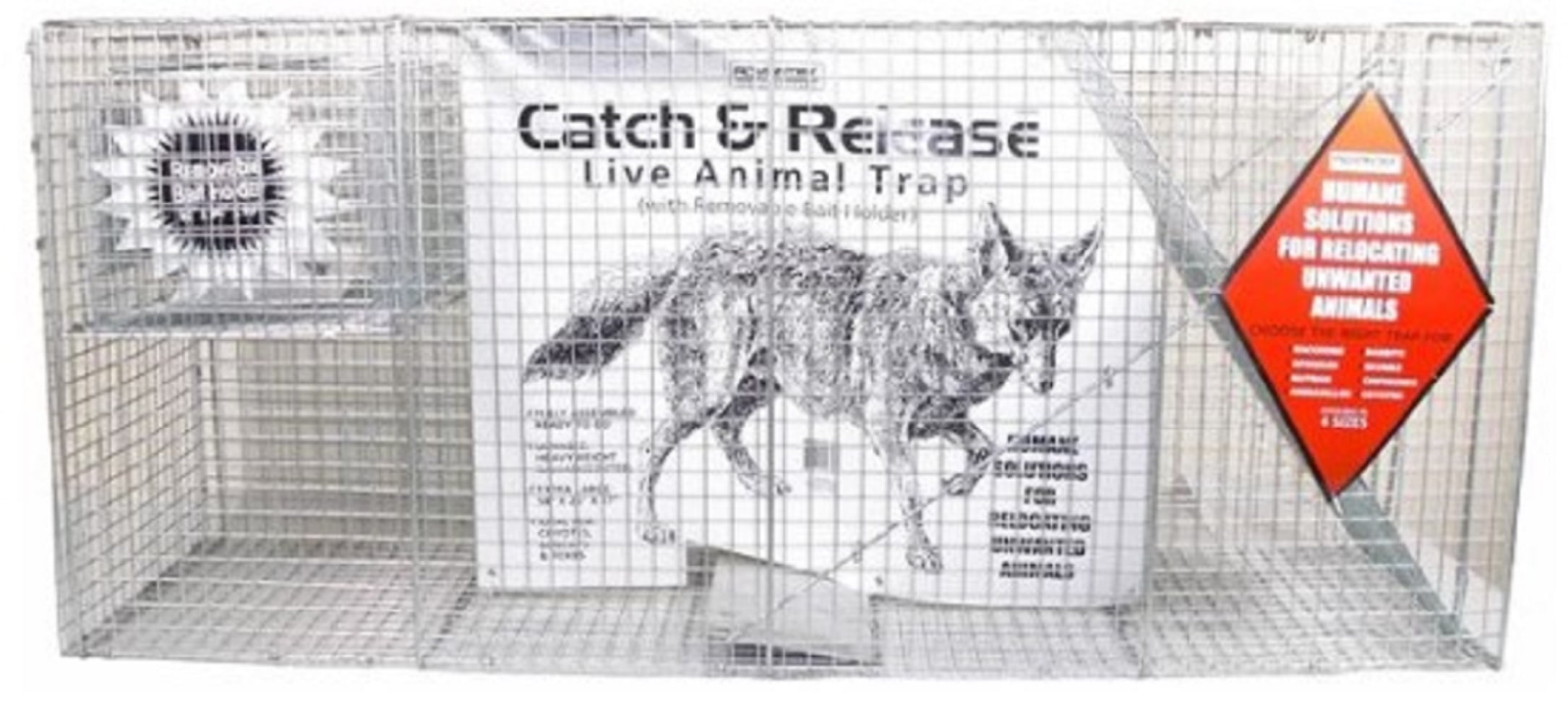 CountyLine HLF60PC 1-Door Catch and Release Live Animal Trap 58" x 17 ...
