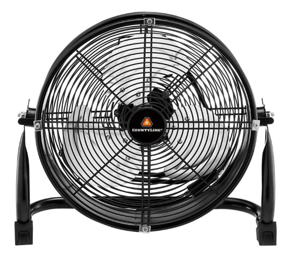 CountyLine SFD-300B 12 In. Portable Drum Fan, 3 Speeds, 2000 CFM, Tilt ...