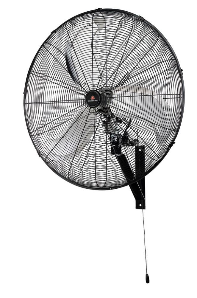 CountyLine SFWI-750MW 30 in. 240W Wall-Mount Heavy-duty Oscillating Fan ...