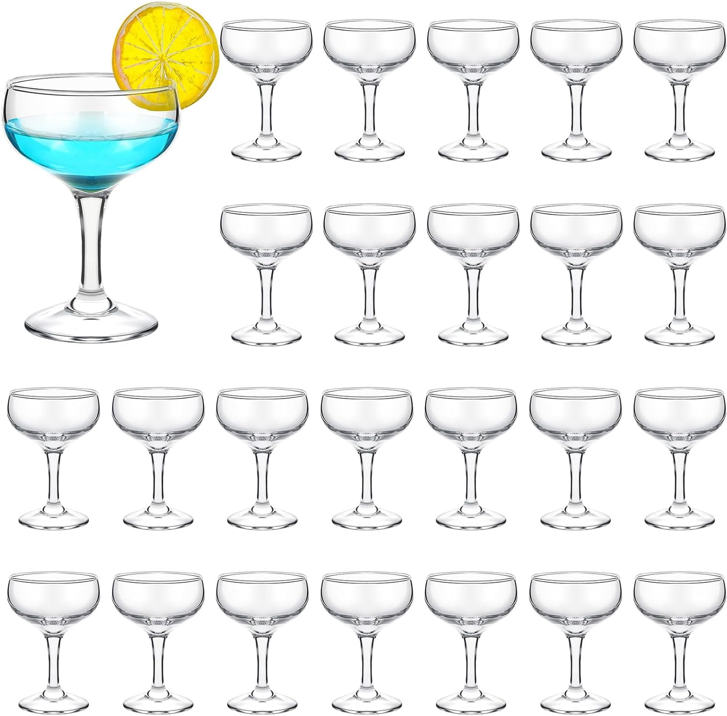 Coupe Glasses 4.6 oz Champagne Glasses Bulk Cocktail Glasses Set Gifts ...