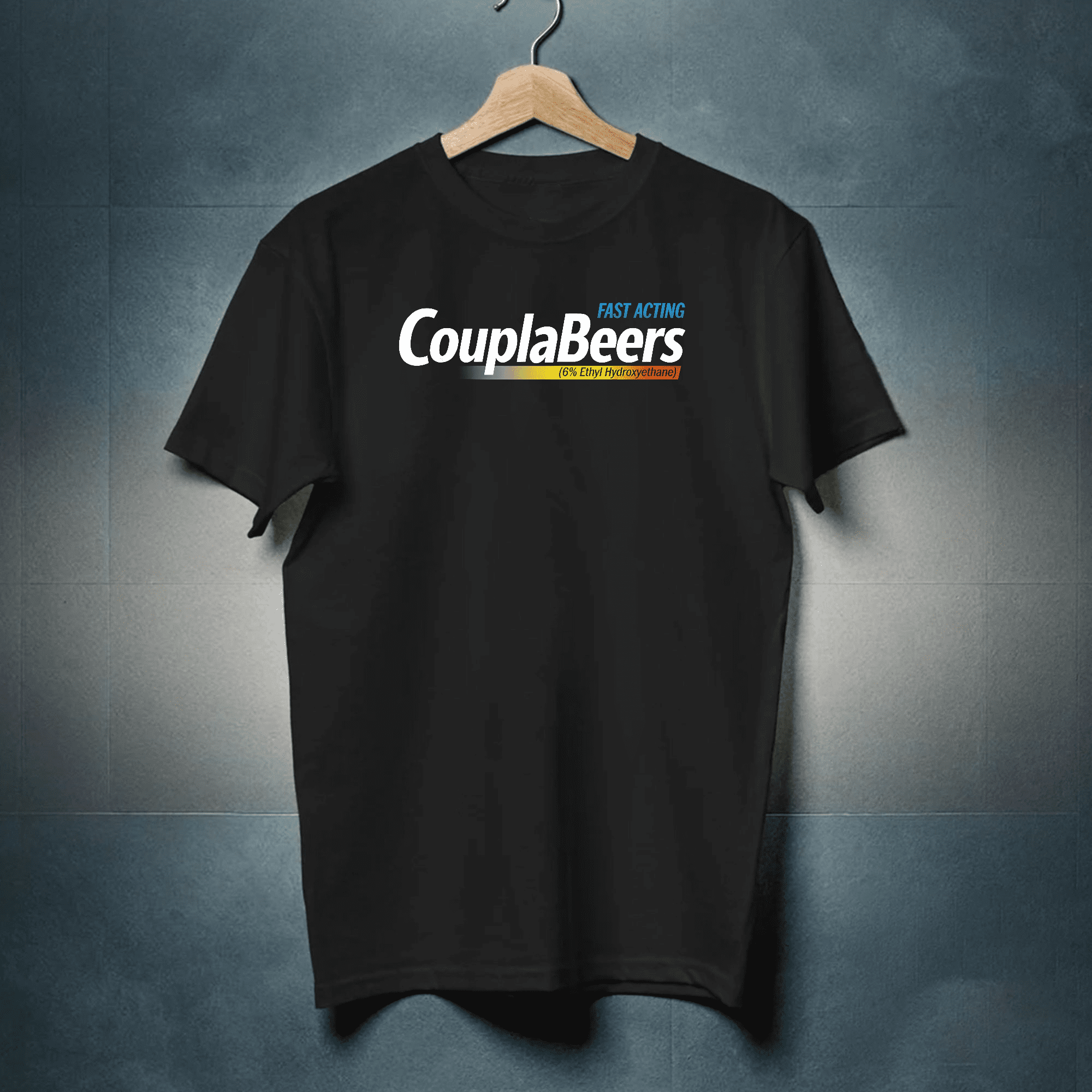 CouplaBeers Couple of Beers Funny Meme Fast Acting T-Shirt - Walmart.com