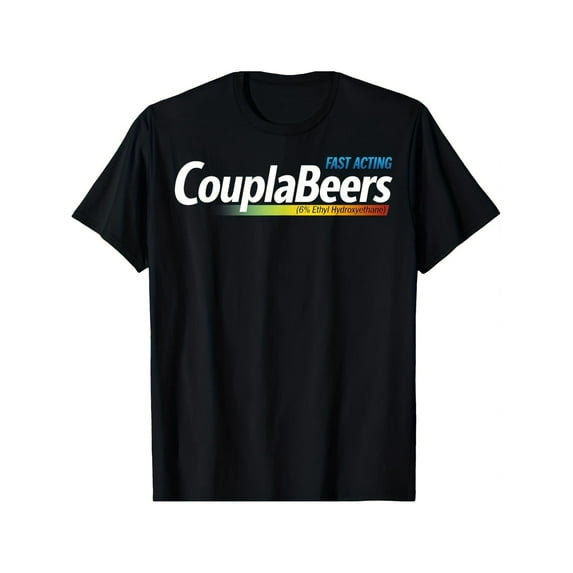 CouplaBeers Couple of Beers Funny Meme Fast acting T-Shirt - Walmart.com