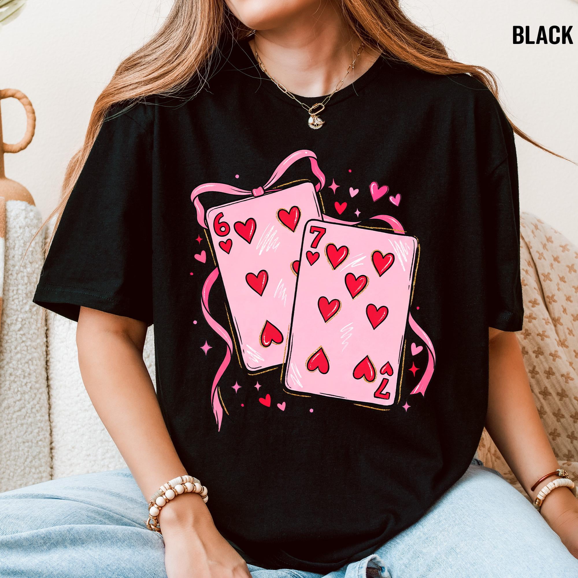 Couple 6 7 Shirt, Playing Cards Valentine 6 7 Tshirt New Couples ...