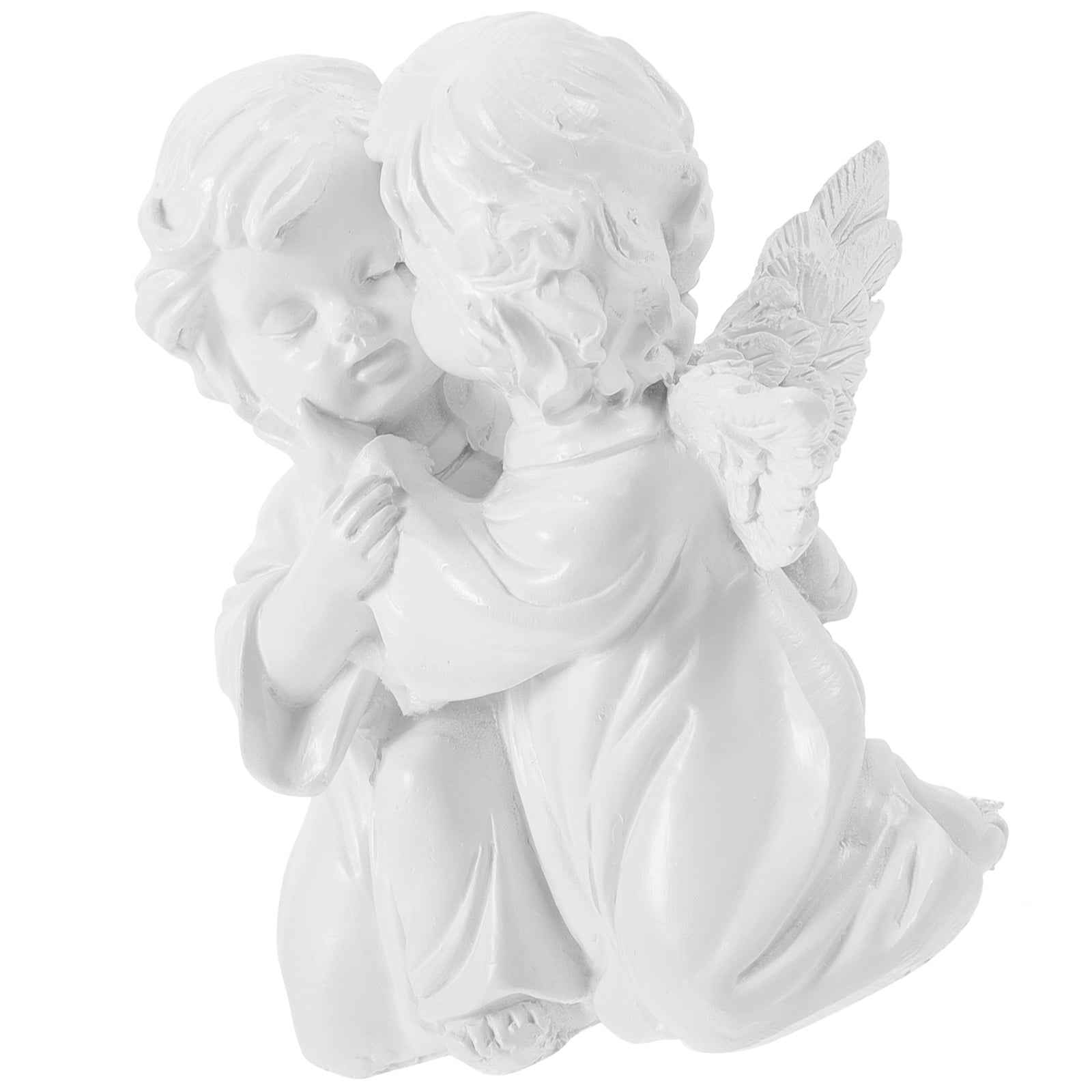 Couple Angel Ornaments Resin Angels Figure Desktop Statue Figurine ...