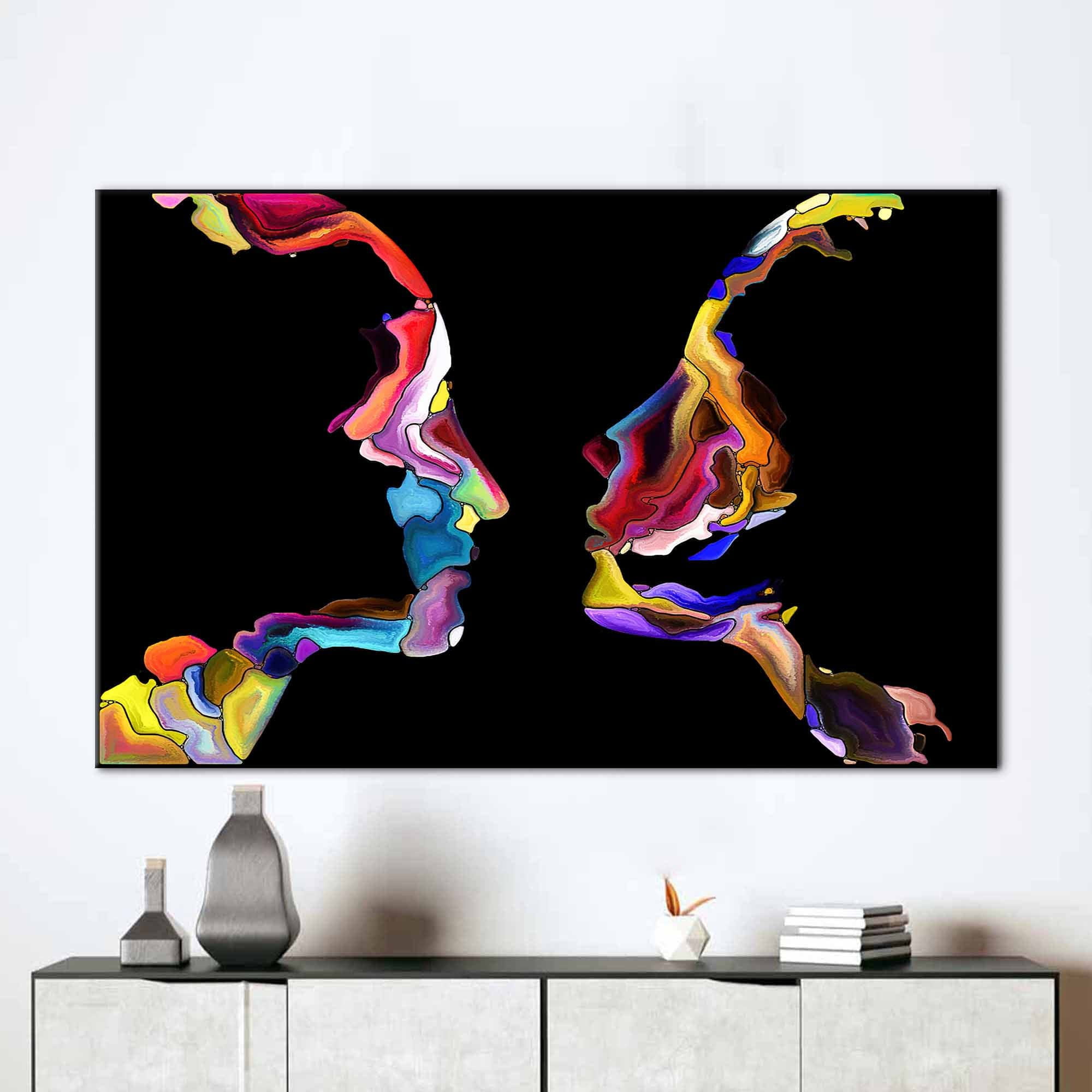 Couple Canvas Art, Couple Gift Art Canvas, Valentines Day Gift Poster ...
