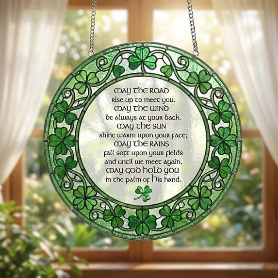 Couple Cats And Monstera Stained Glass Suncatcher, Plant Lover Home ...