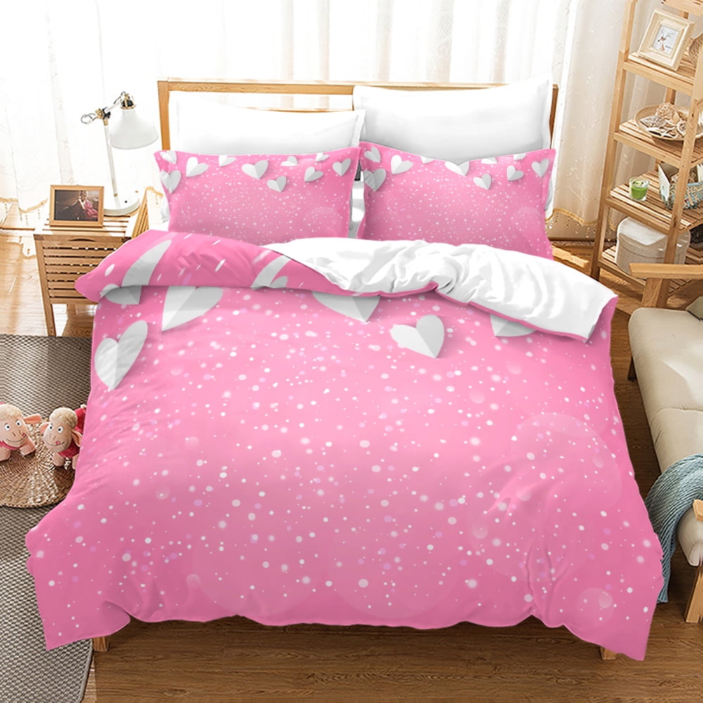 Couple Duvet Cover Set Queen Size Romantic Theme Decor Adult Women ...