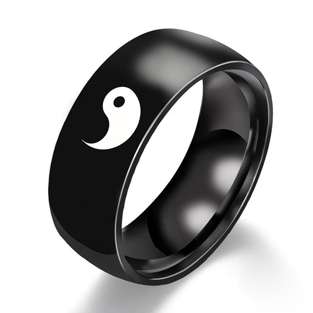 Couple Friends Creative Gossip Chinese Style Fashion Tai Chi Rings ...