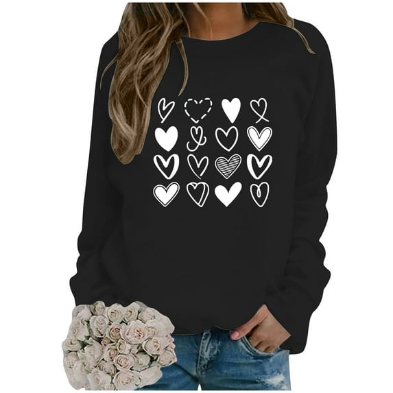 Couple Gifts for Him and Her Valentine'S Day Round Heart Shaped Printed ...