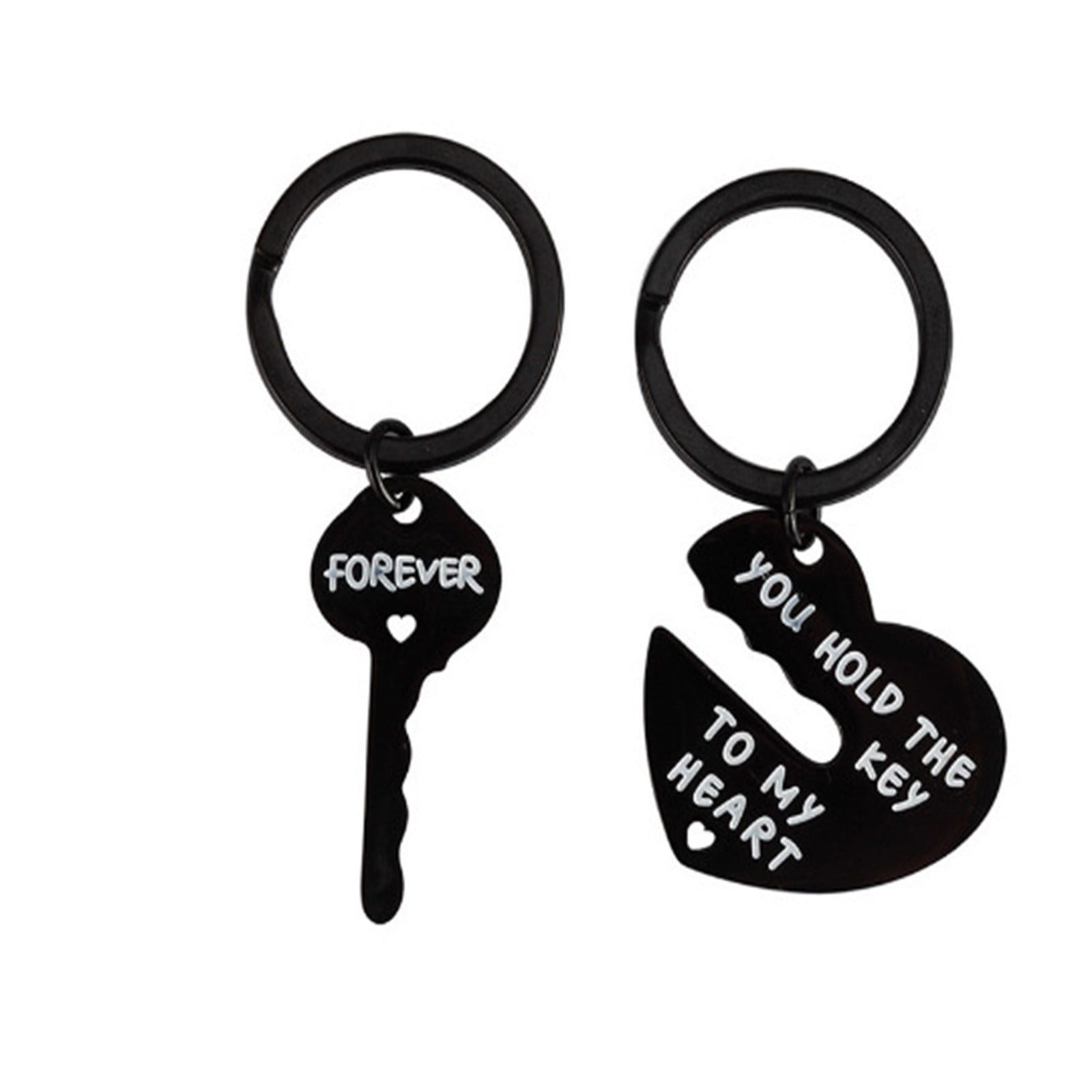 Couple Keychain Set "You Hold the Key to My Heart" Stainless Steel ...