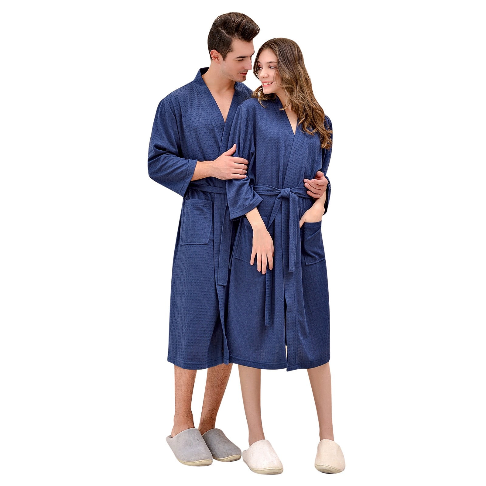 Lingerie for Women Couple Long Cardigan Hotel Home Wear Bathrobe ...