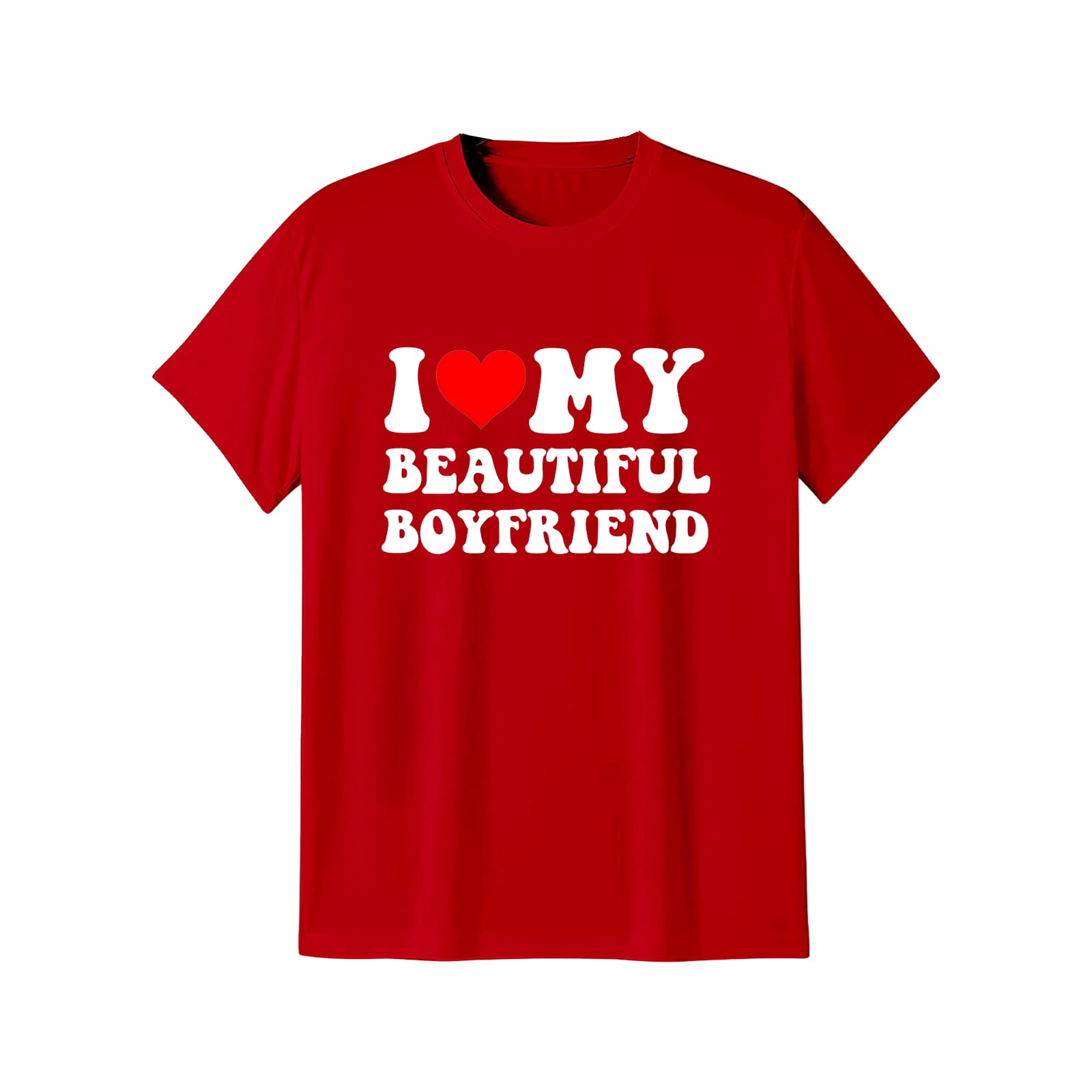 Couple Love Tshirt with I Love My Beautiful Boyfriend Graphic Love ...