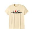 Couple Love Tshirt with I Love My Girlfriend Graphic Cute Funny Clothes ...