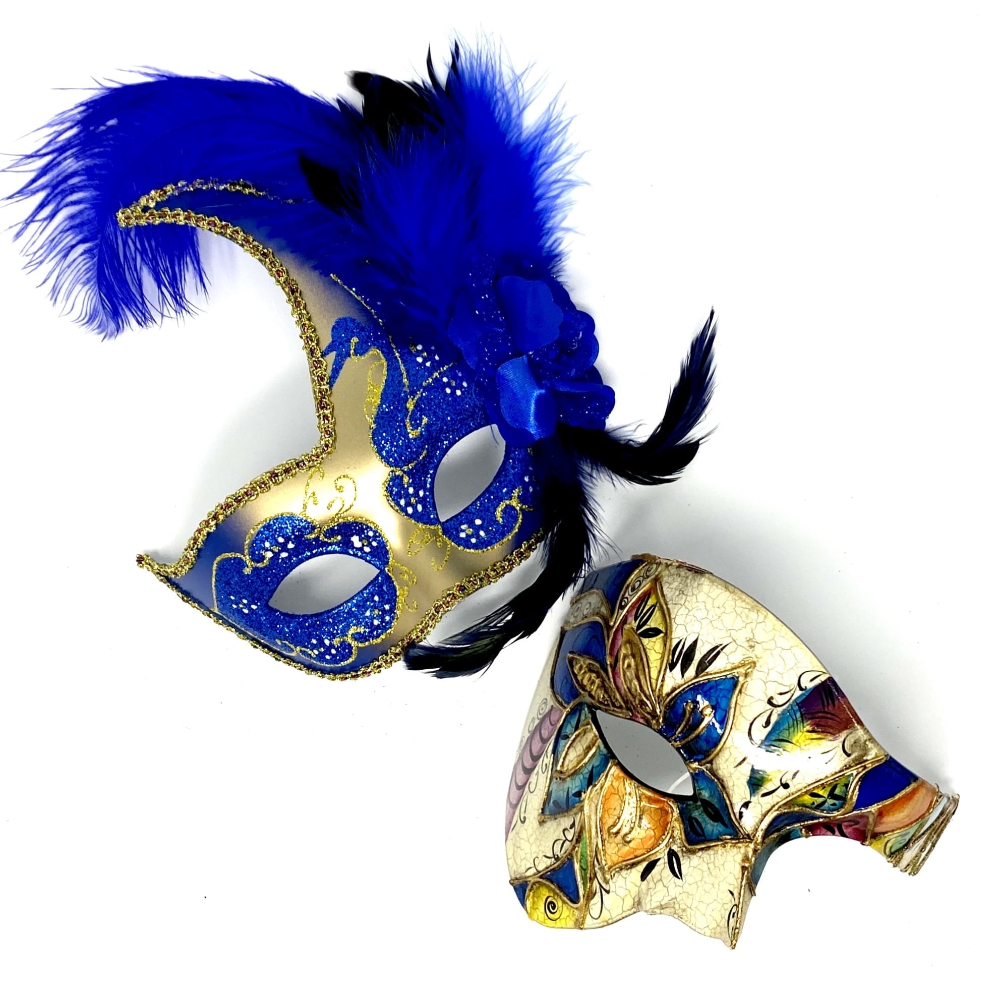 Couple Masquerade Masks Men Women Venetian Halloween Mardi Gras Cosplay ...