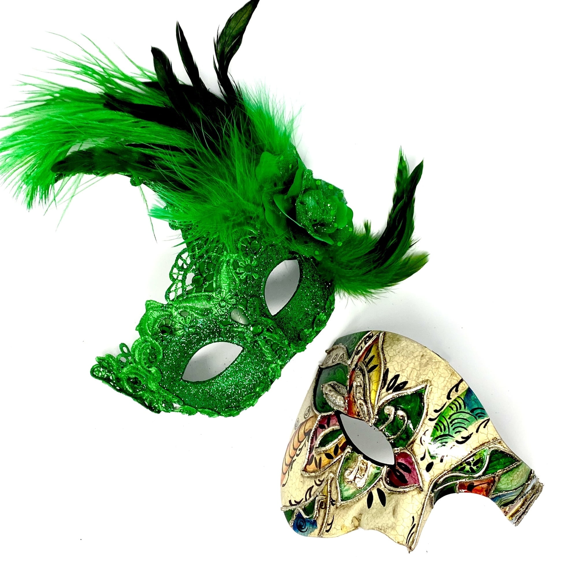 Couple Masquerade Masks Men Women Venetian Halloween Mardi Gras Cosplay ...
