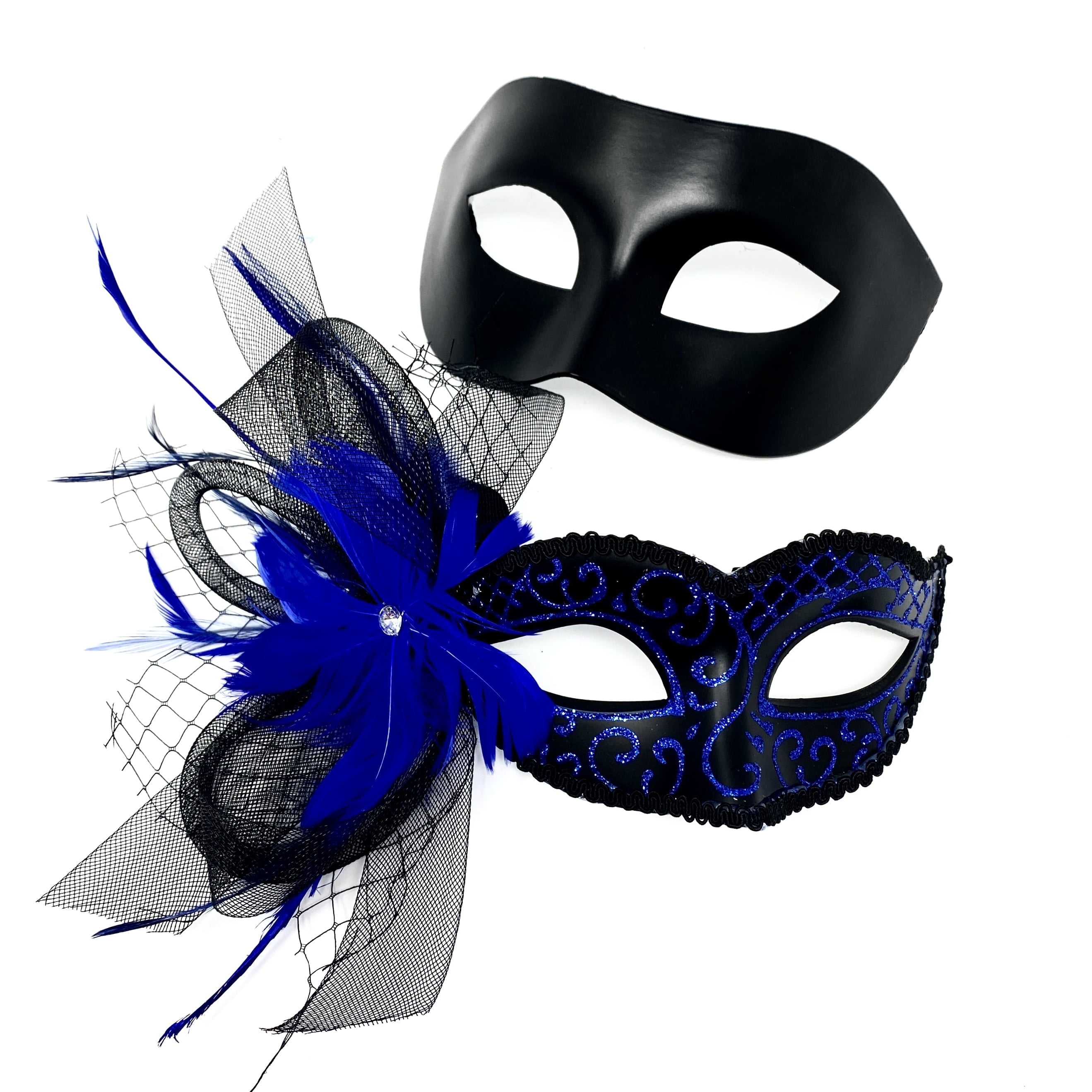 Couple Masquerade Masks Men Women Venetian Mardi Gras Mask For ...