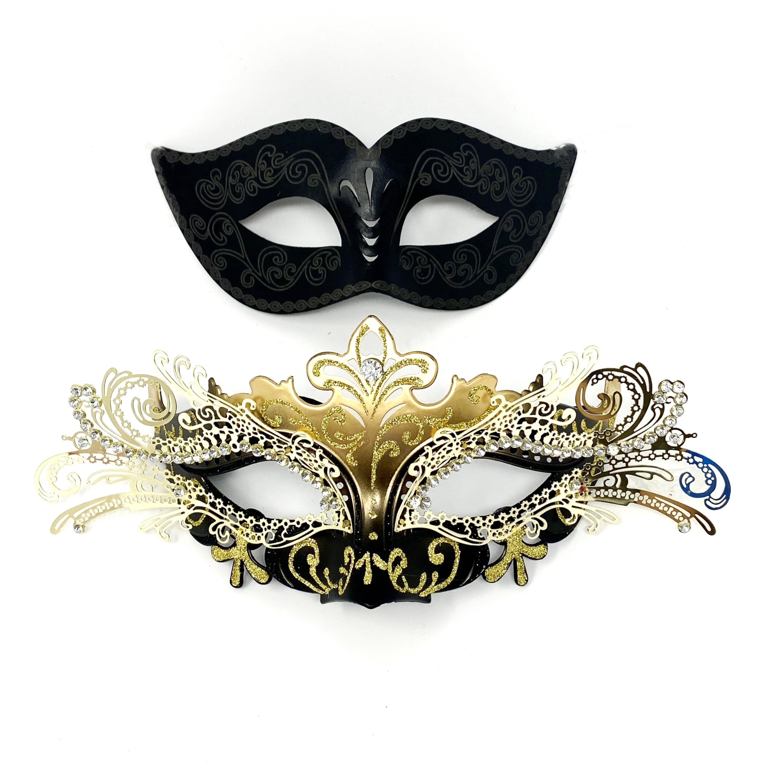 Couple Masquerade Masks Men Women Venetian Mardi Gras Mask For ...