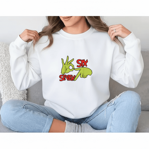 Couple Match Elegant 67 Meme Christmas Costume Holiday Sweatshirt, up ...