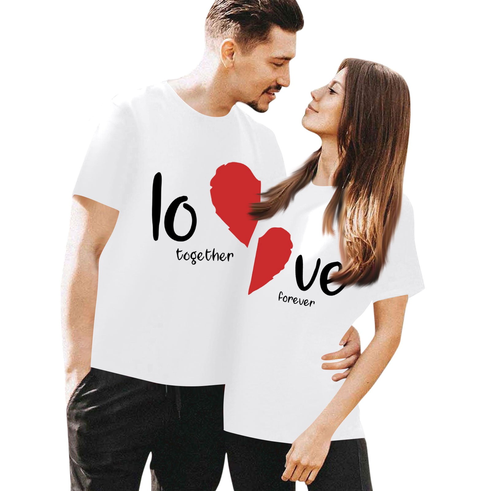Couple Matching Shirts Love Together Forever Shirts Matching Boyfriend ...