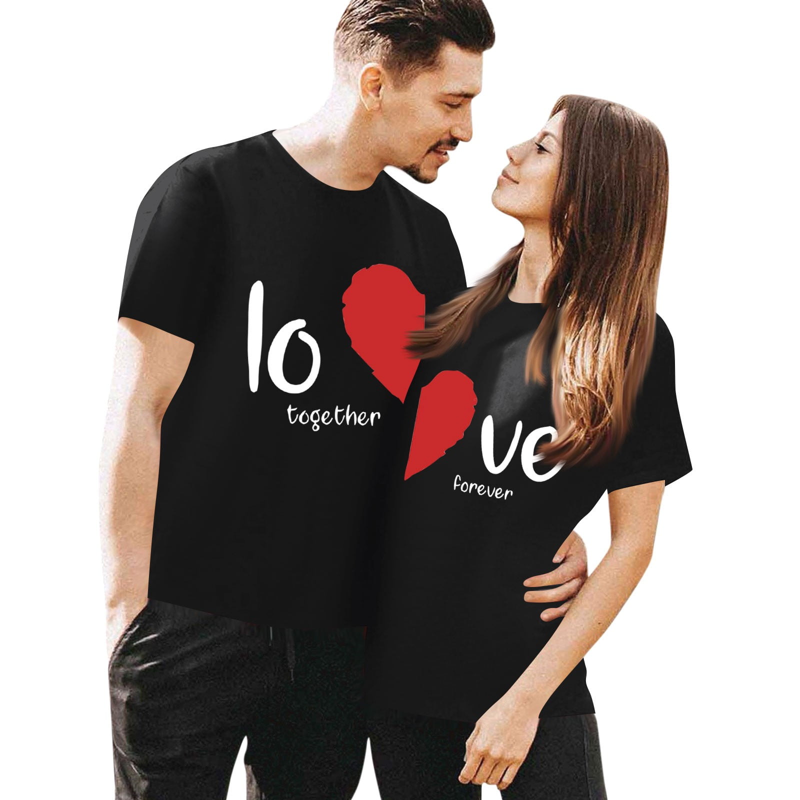 Couple Matching Shirts Love Together Forever Shirts Matching Boyfriend ...