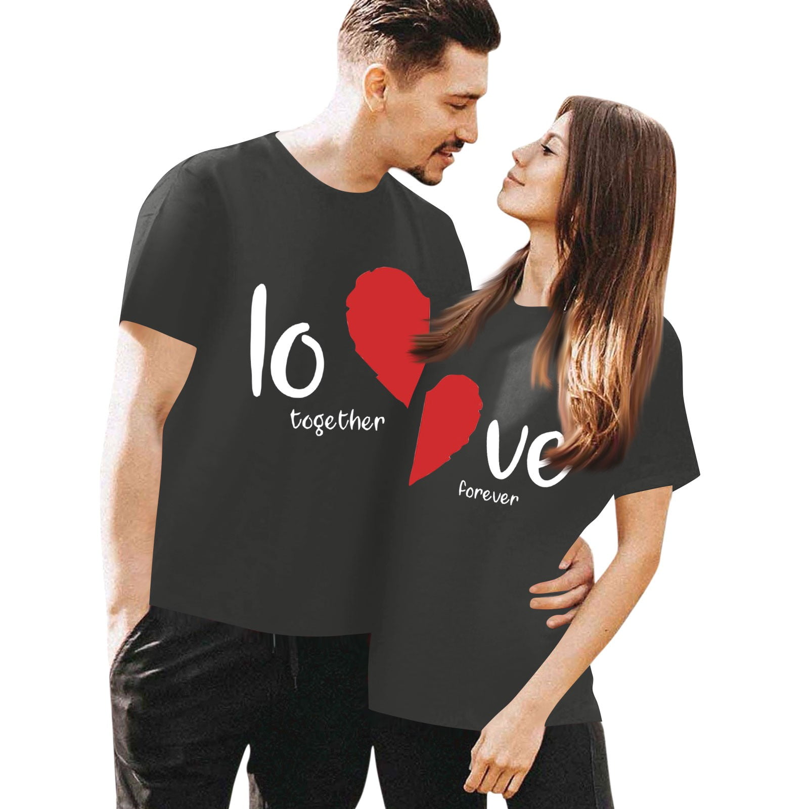 Couple Matching Shirts Love Together Forever Shirts Matching Boyfriend ...