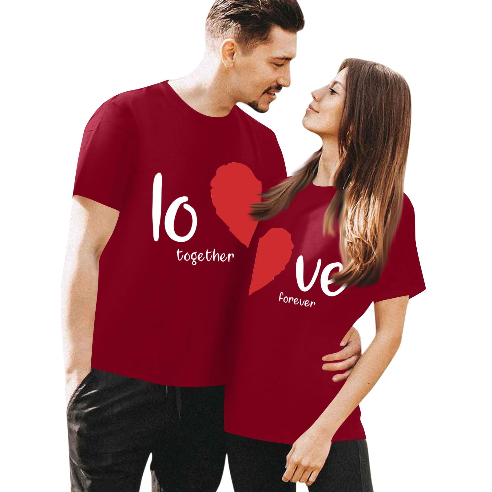 Couple Matching Shirts Love Together Forever Shirts Matching Boyfriend ...