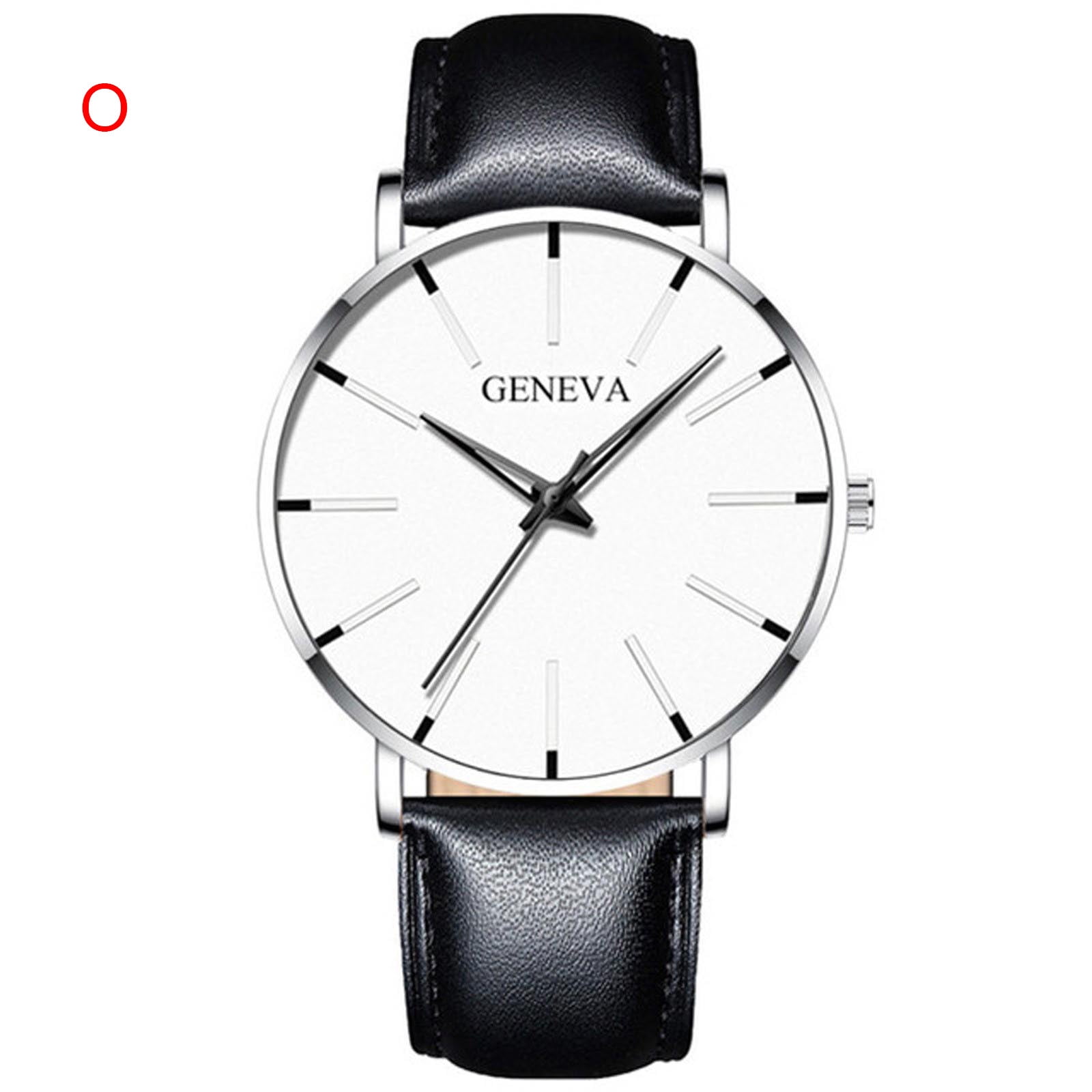 Couple Men And Women Fashion Ultra Thin Watches Business Stainless ...