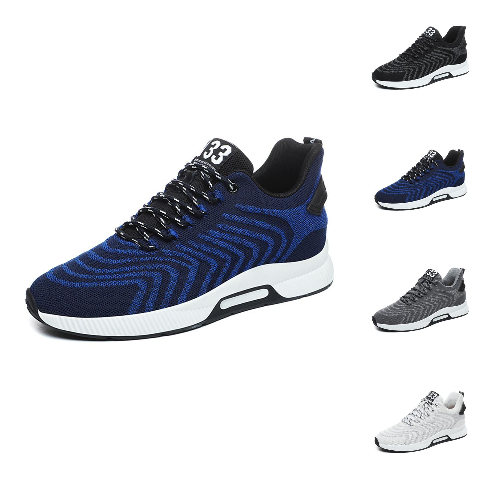 Couple Men's Elevator Shoes Men's Casual Mesh Trainers Lightweight ...