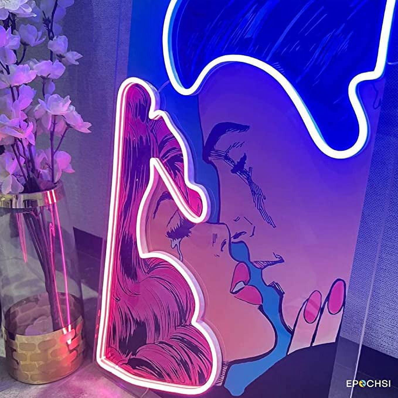 Couple Neon Sign, UV Printed 13.33 x 20 Inches LED Modern Decorative ...
