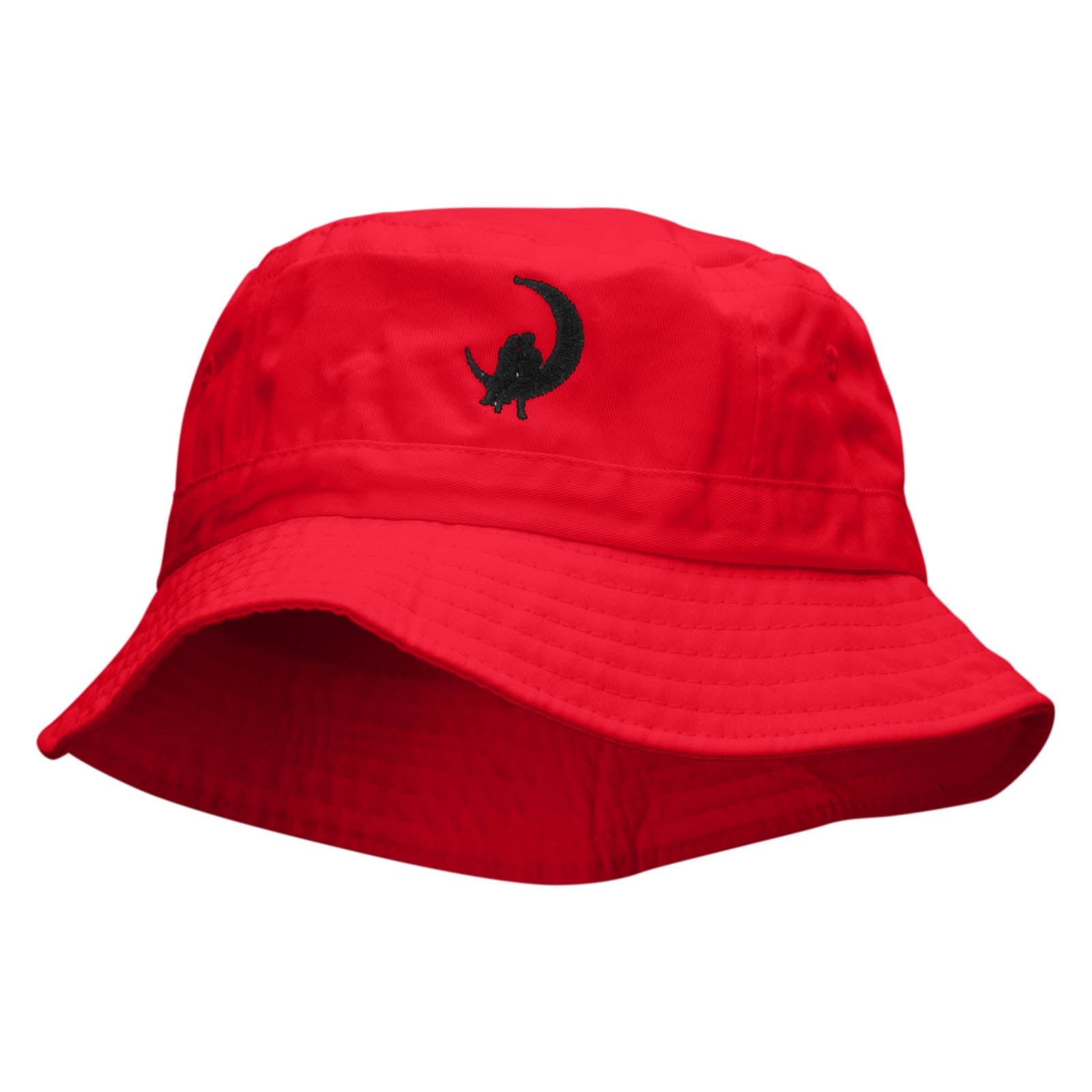 Couple On The Moon Embroidered Bucket Hat - Red OSFM - Walmart.com